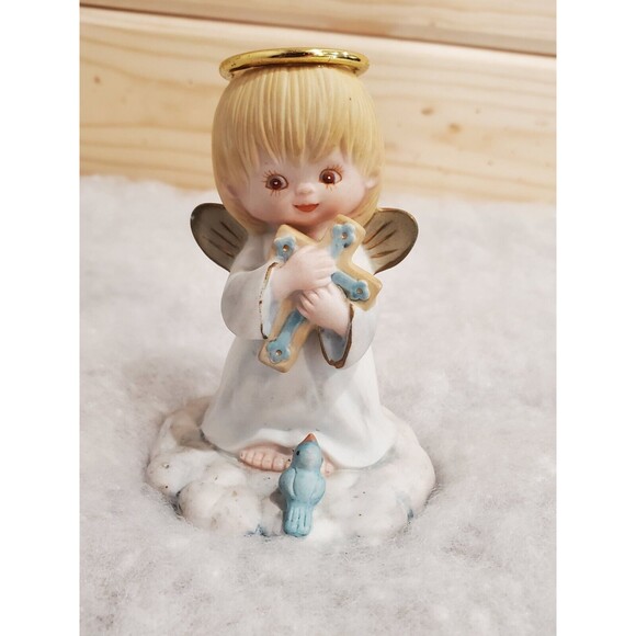 Hallmark | Accents | Vintage Hallmark Angel With Cross | Poshmark
